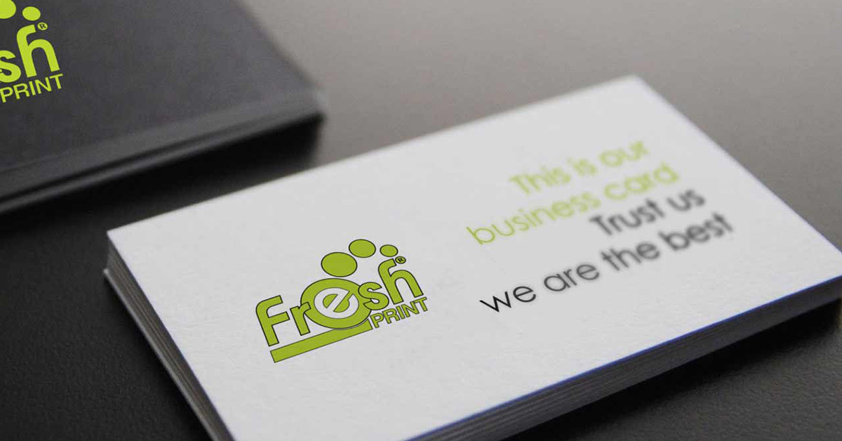 Production and digital printing of business cards - Fresh Print